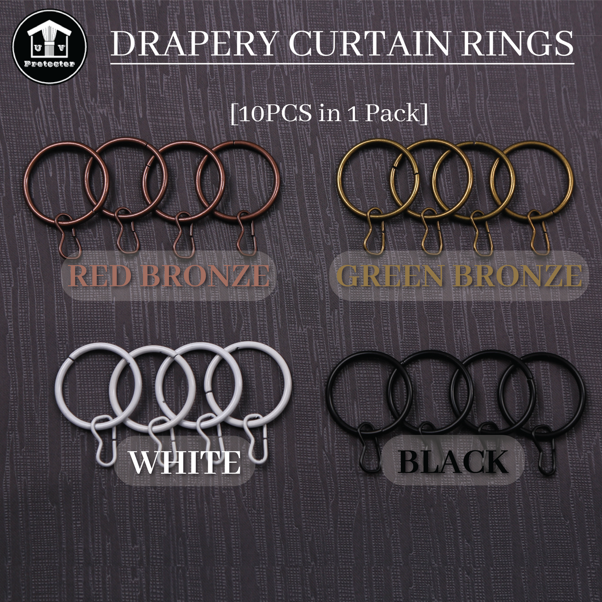 UVP Curtain Drapery Curtain Ring (10 Pcs/Pack) – UV ProtectorMY